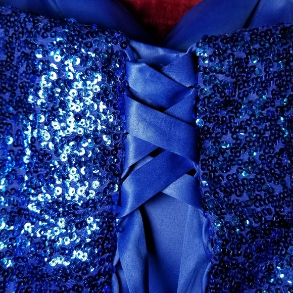 Dresses | Blue Sequin Dress Homecoming Sweethearts | Poshmark